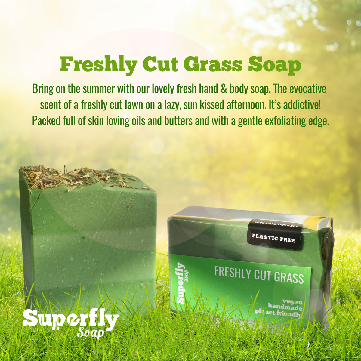 Freshly Cut Grass Hand & Body Soap – Superfly Soap